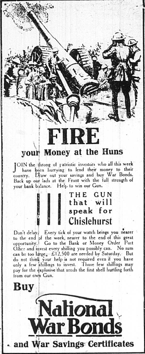 National War Bonds - invest every shilling you possibly can! - Bromley ...