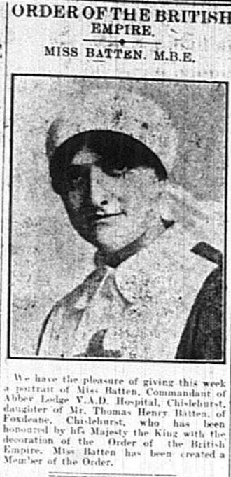 Miss Beatrix Batten - Bromley Historical Times