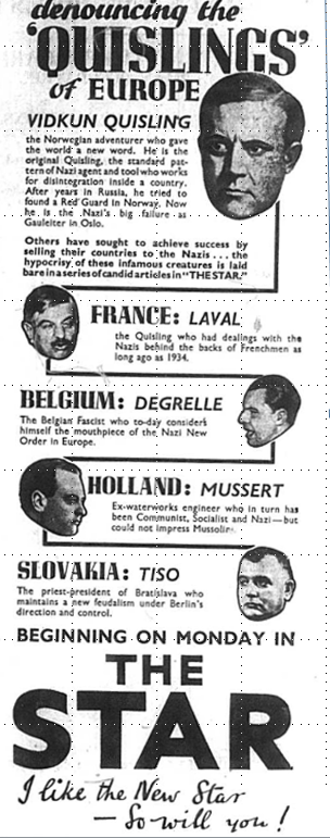 Denouncing the "Quislings' of Europe - Bromley Historical Times