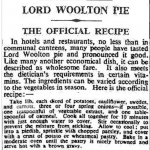 Lord Woolton Pie: The Official Recipe - Bromley Historical Times
