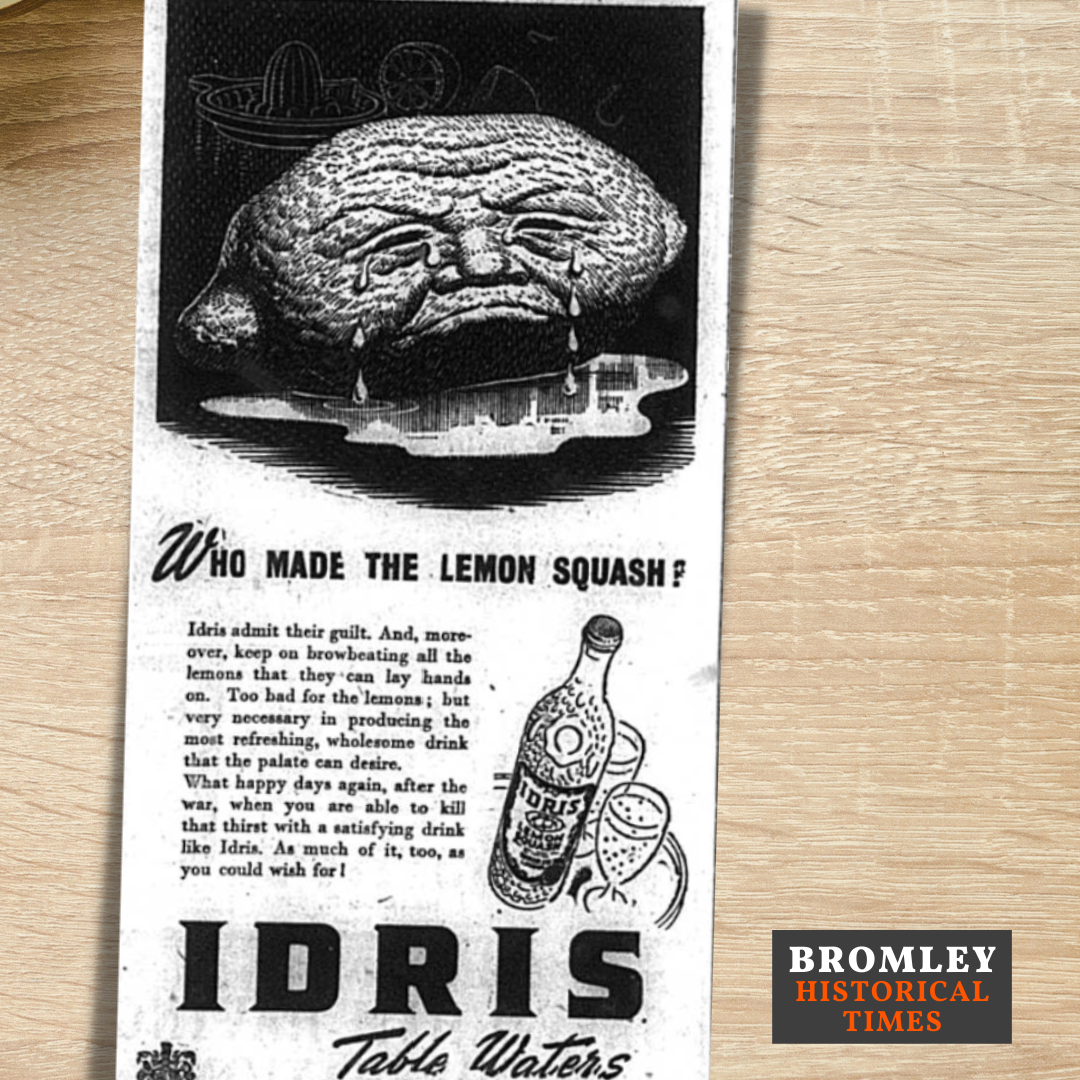 Idris Table Waters - Advert - Bromley Historical Times